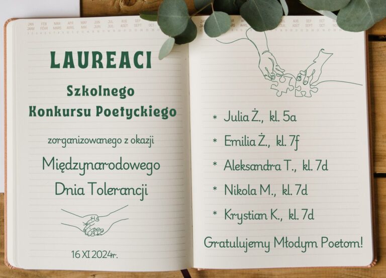 Laureaci Szkolnego Konkursu Poetyckiego – Szkoła Podstawowa Nr 3 Laureaci Szkolnego Konkursu Poetyckiego – Szkoła Podstawowa Nr 3